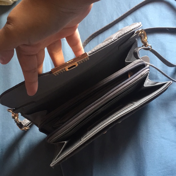 Tory Burch | Bags | Tory Burch Small Gray Purse | Poshmark